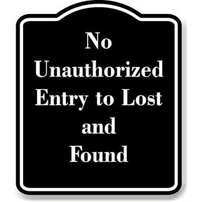 Lost Found Sign