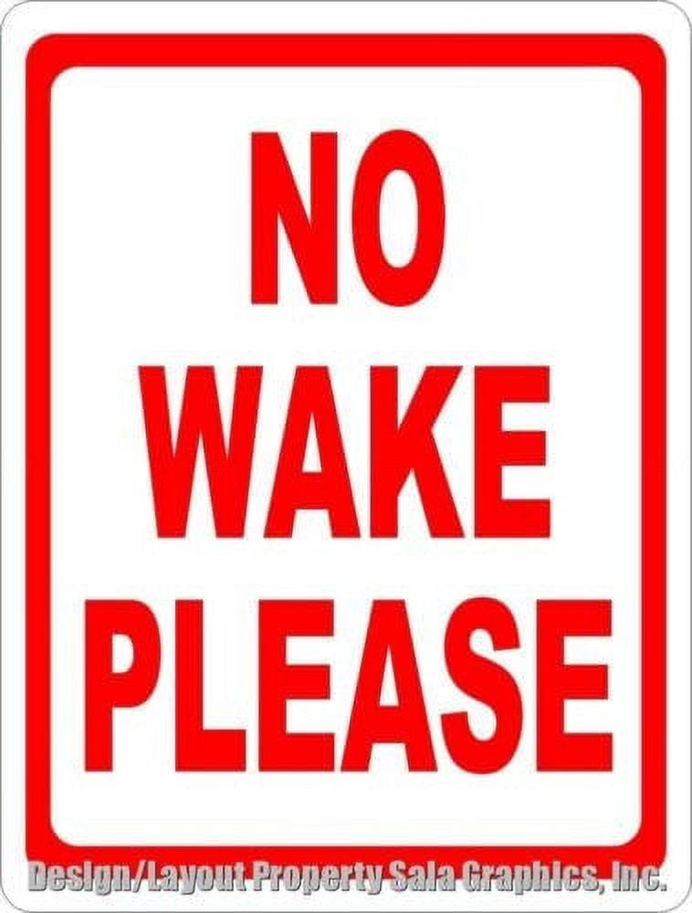 No Wake Please Sign - Walmart.com