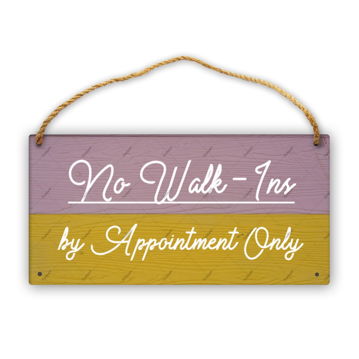 No Walk-Ins By Appointment Only Wooden Sign Home Crafts 12X6Inch Door ...