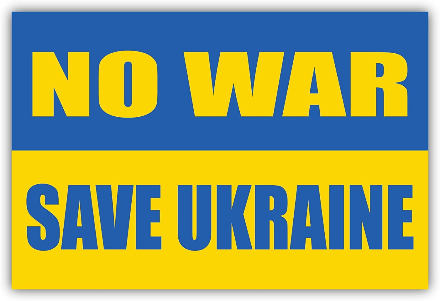 No War Save Ukraine | Ukrainian Flag Car Sticker Bumper Sticker Vinyl ...