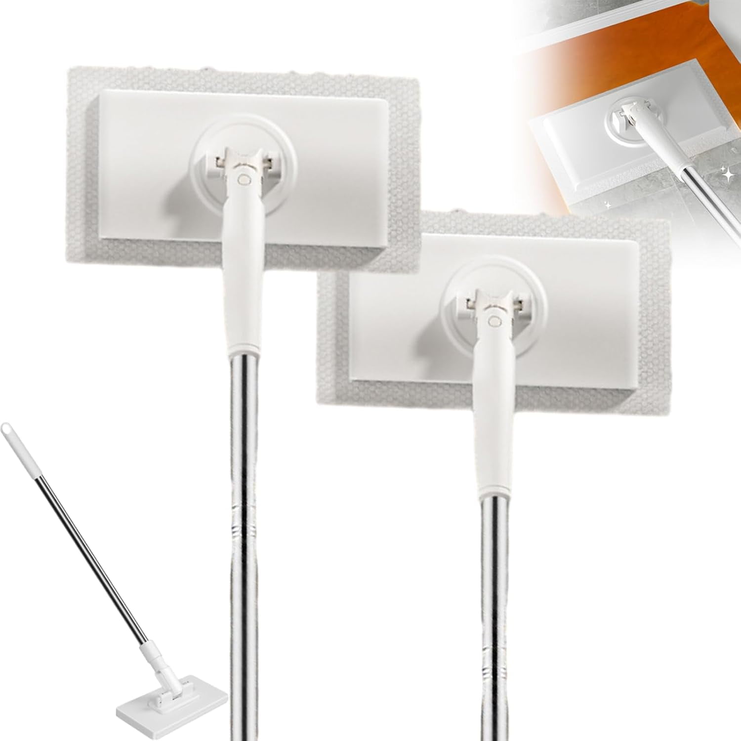No-Wash Mop, Uses Disposable Face Towel, Hands-Free Replacement ...