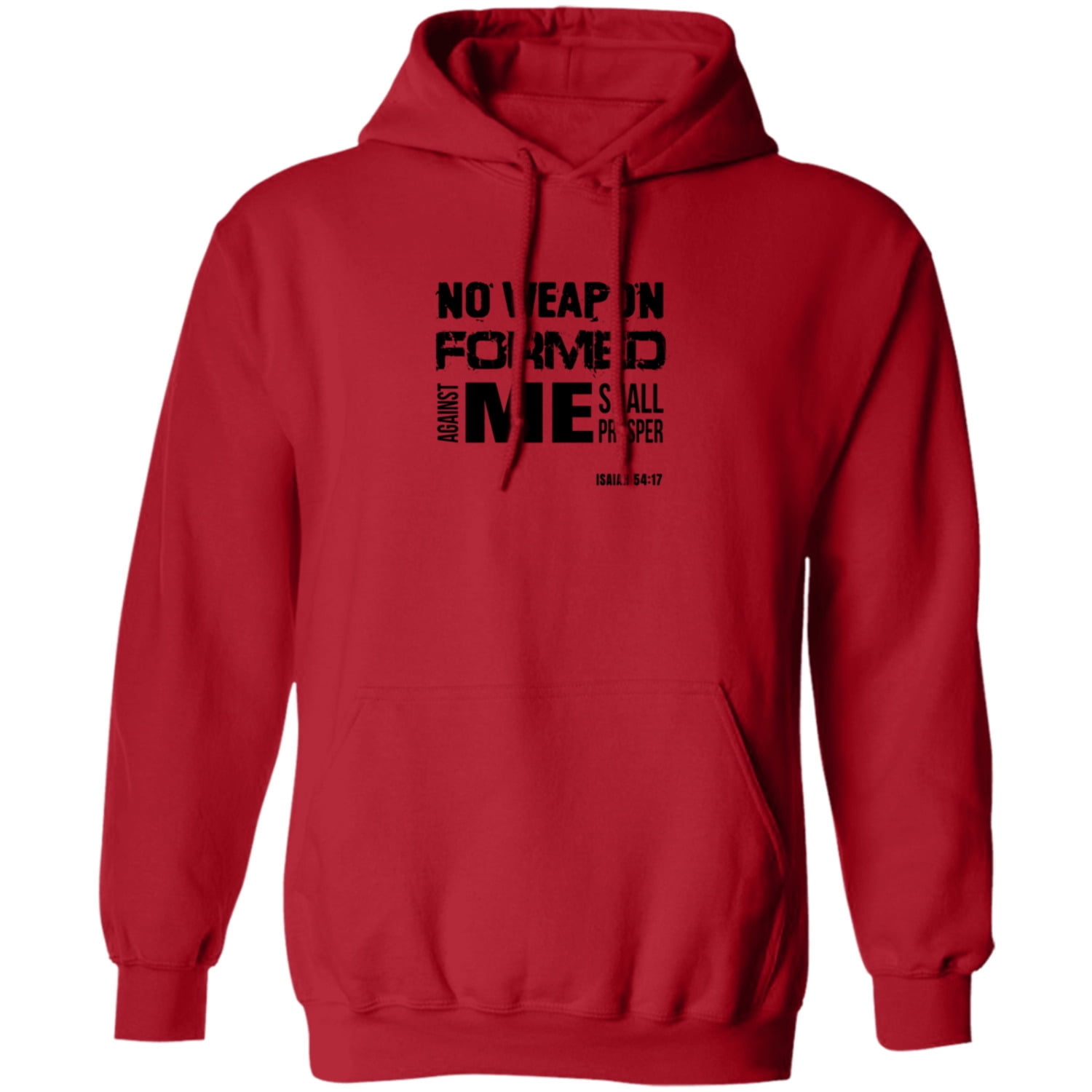 No Weapon Formed Against Me Men’s Pullover Hoodie - Walmart.com