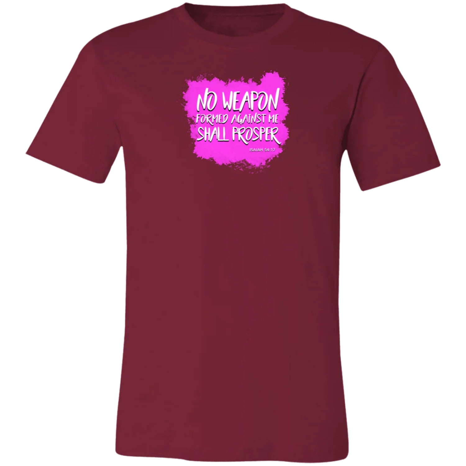 No Weapon Formed Against Me Shall Prosper Ladies Tee Shirt - Walmart.com