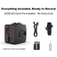 No WiFi Needed Rechargeable Mini Security Camera, 32GB SD Loop ...