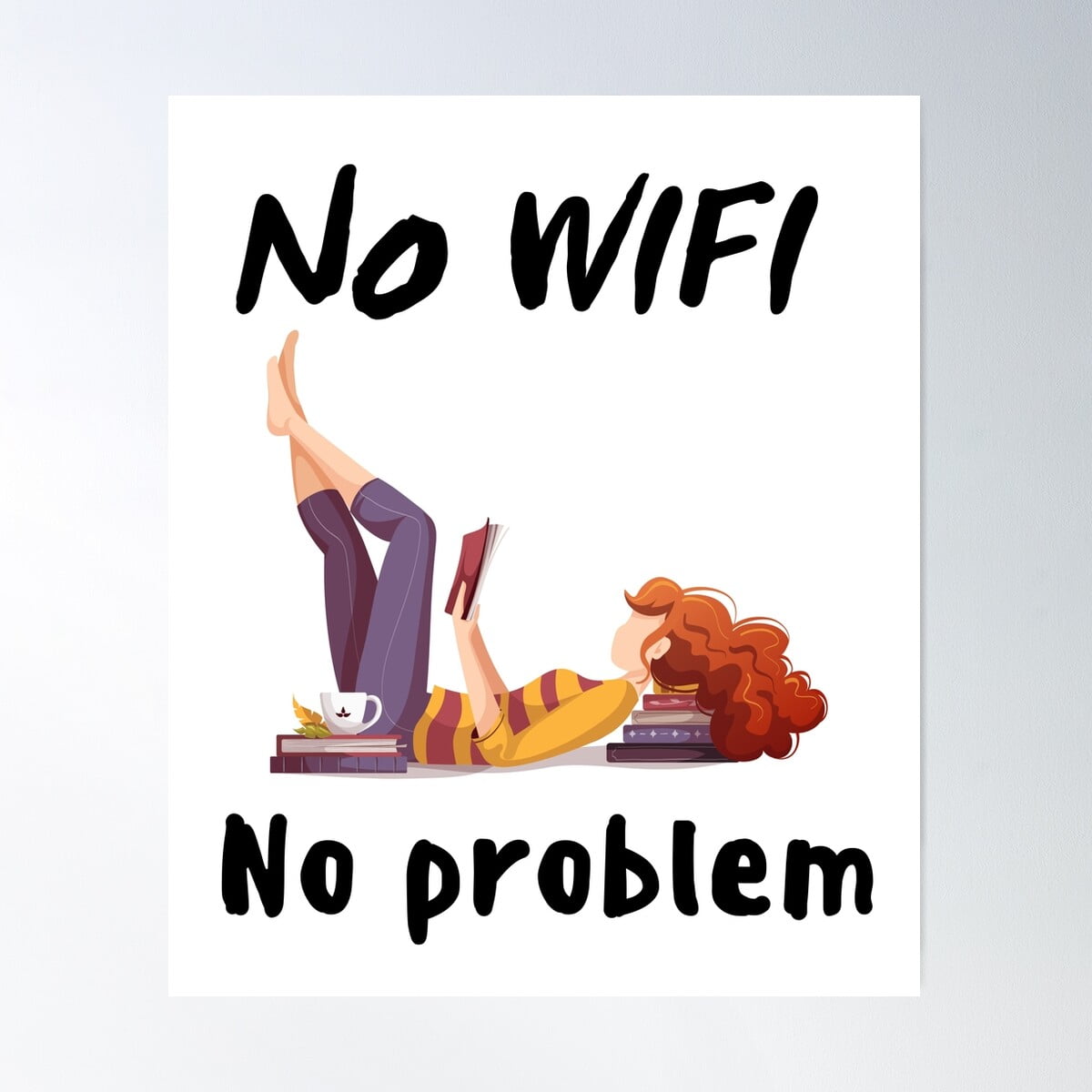No Wifi No Problem - Funny Poster Wall Art, Modern Wall Decor For Living Room Bedroom, 16x24 ...