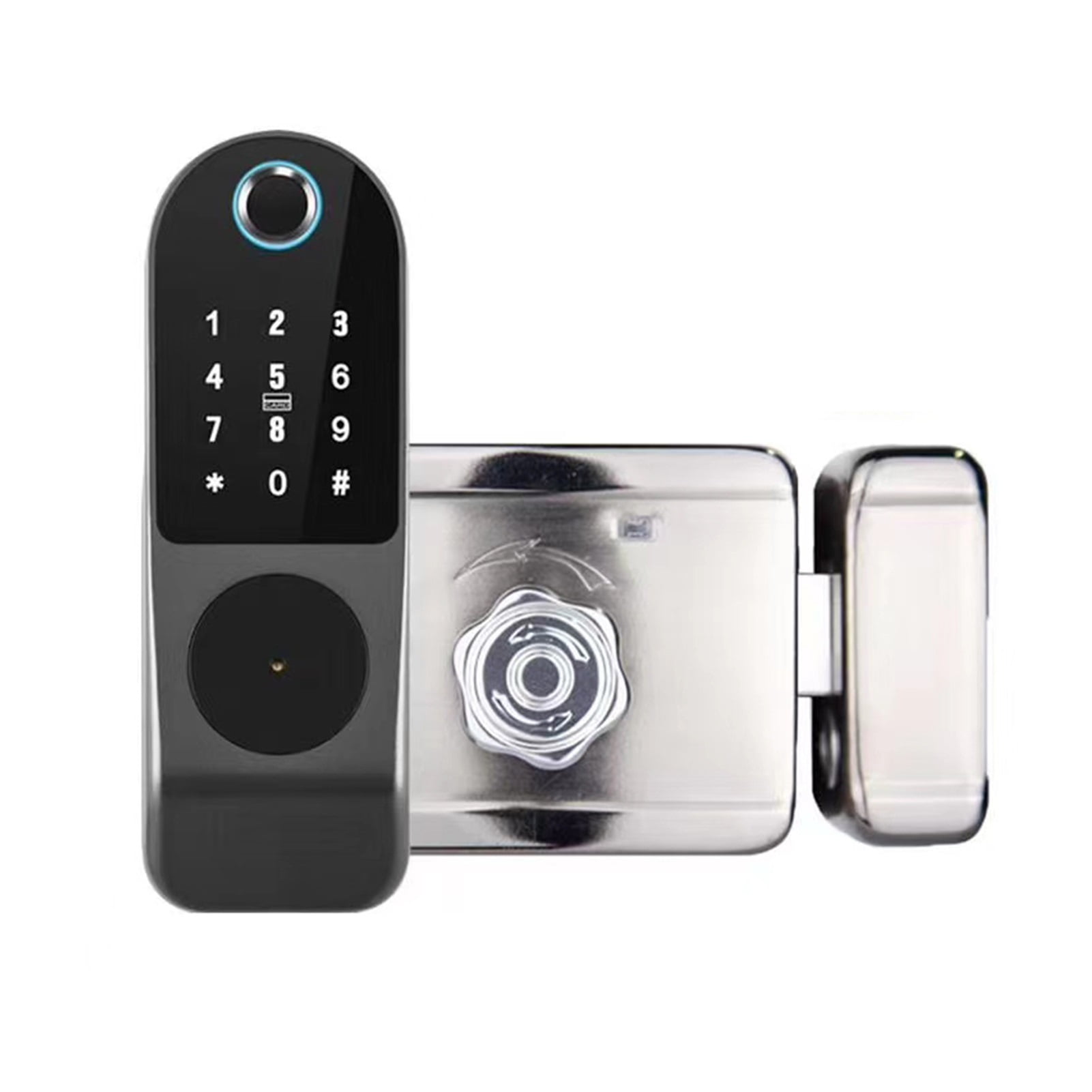 No Wiring Outdoor Fingerprint Rim Unlock Smart Card Digital Code ...