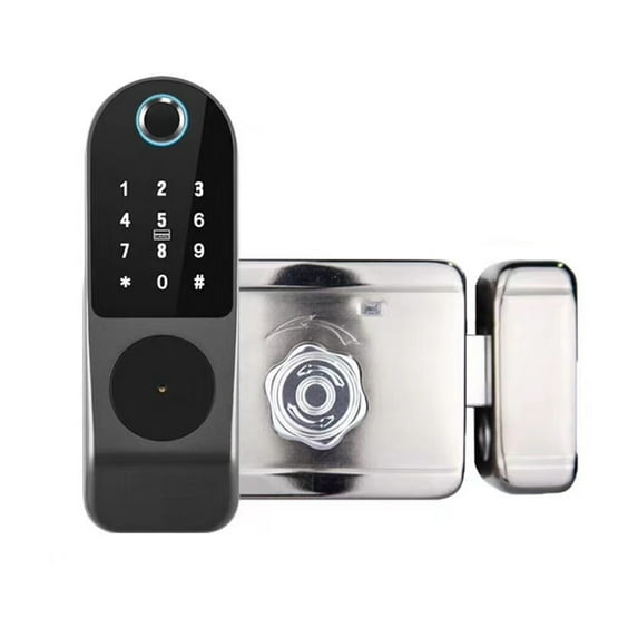 No Wiring Outdoor Fingerprint Rim Unlock Smart Card Digital Code ...