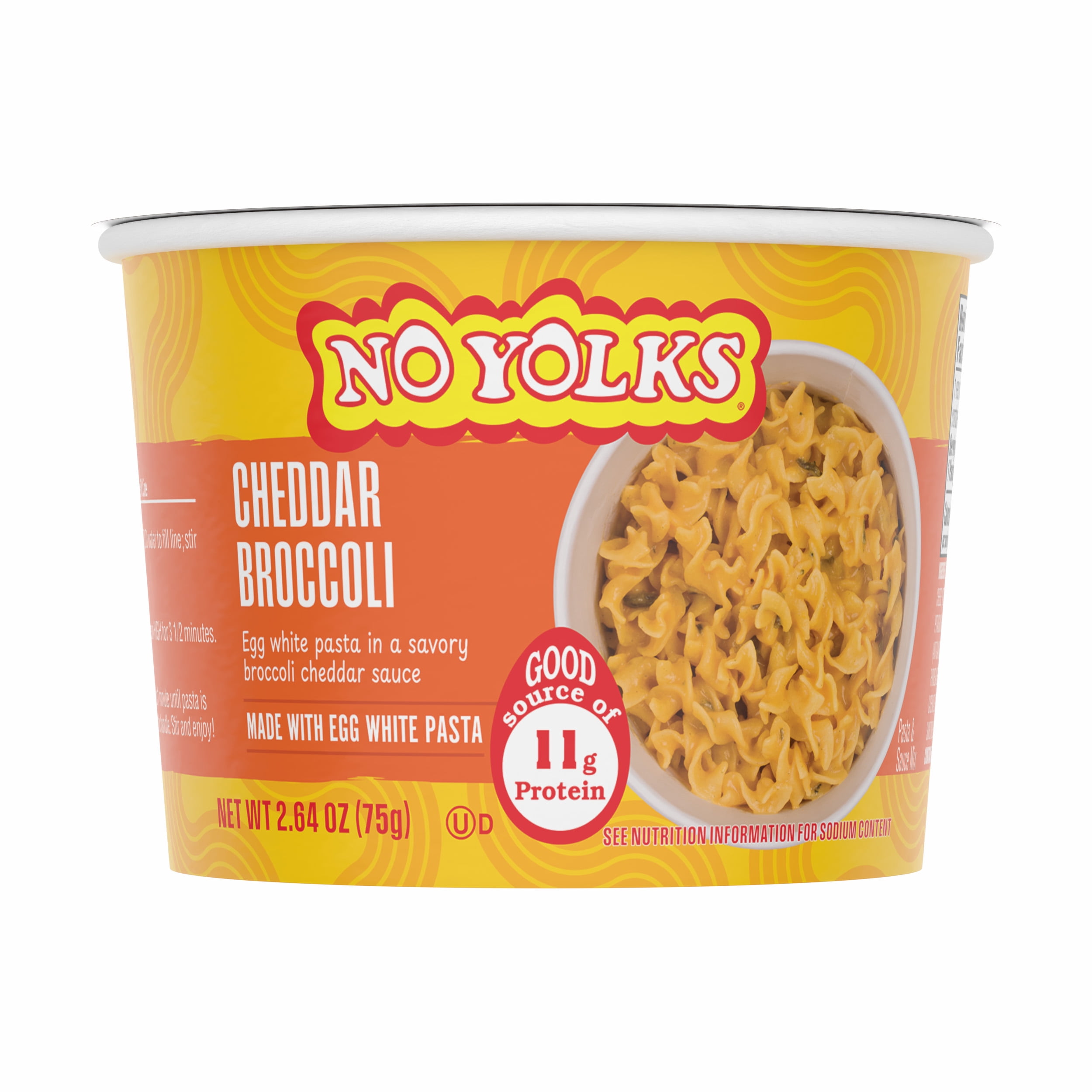 No Yolks Cheddar Broccoli Pasta Cup - Veggies Made Delicious, 2.6 oz (8 ...