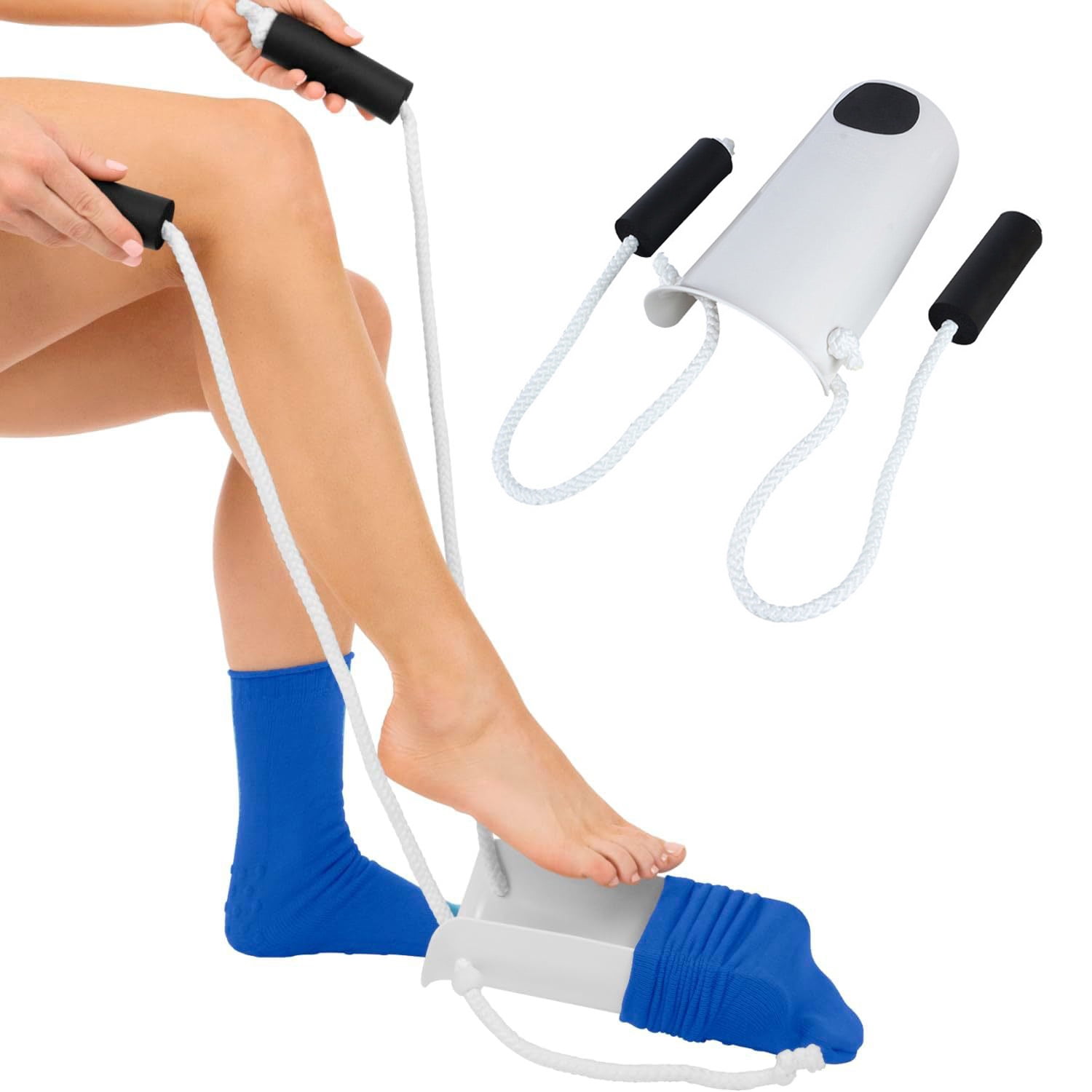 No bending Sock Aid Easy On and Off Stocking Slider Donner Pulling ...