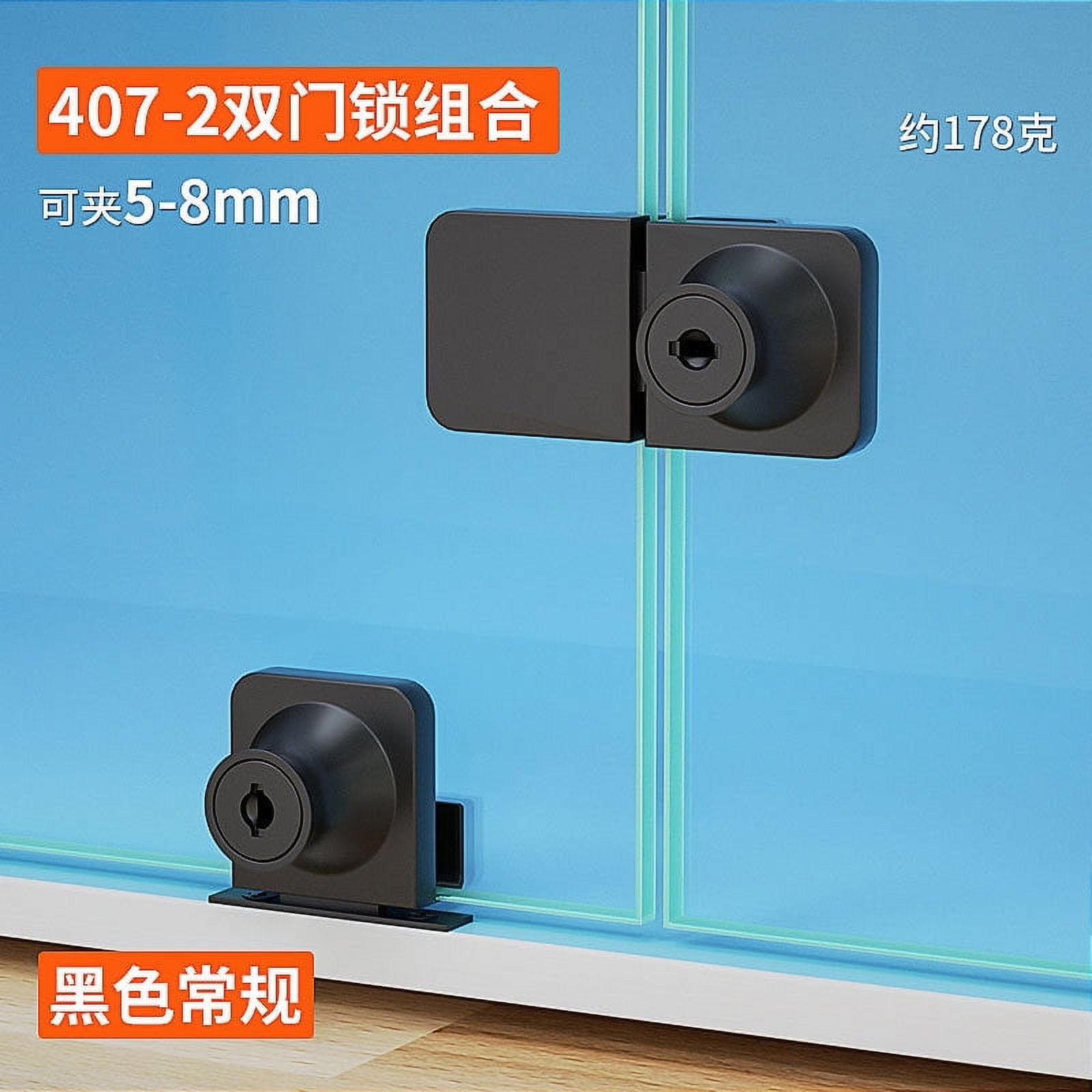 No opening double door single opening glass cabinet door lock display ...