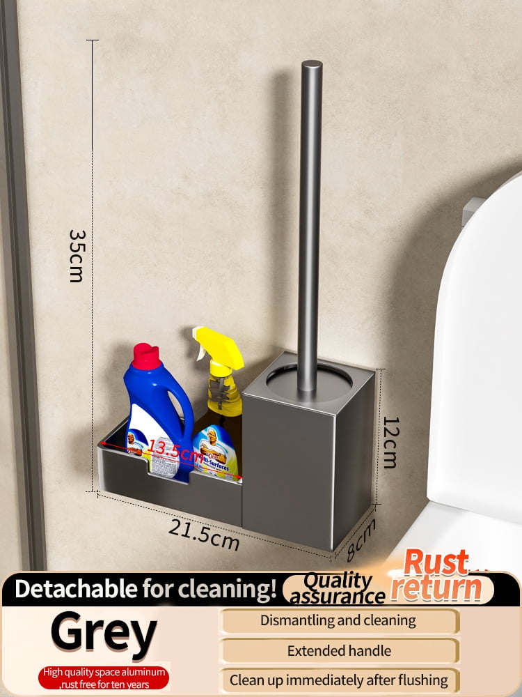 No punch Bathroom Toilet Shelf/Bathroom Wall Hanging Toilet Shelf ...