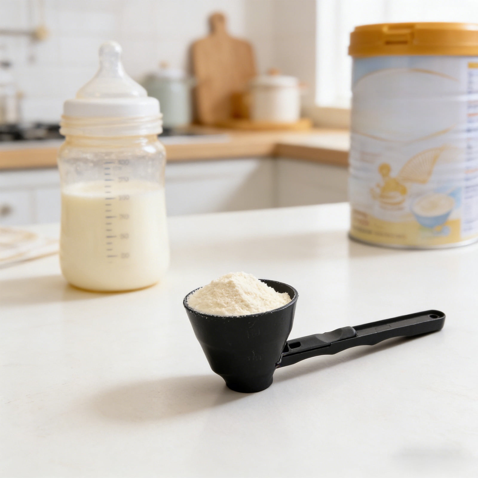No‑spill powder spoon, sliding anti‑spill coffee protein powder spoon ...