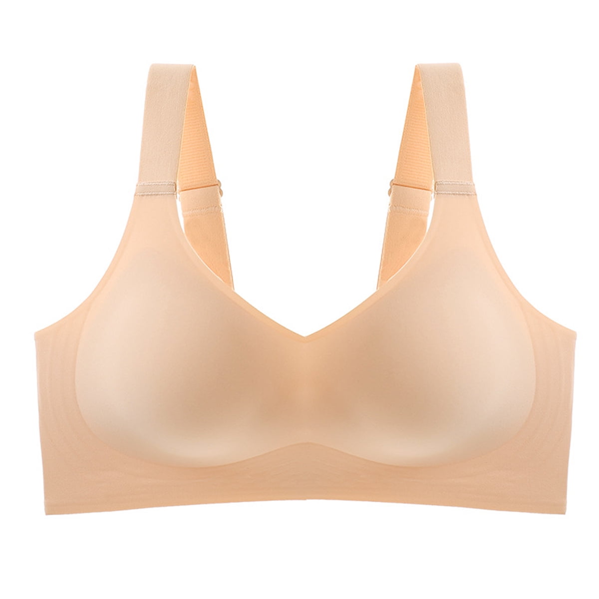No trace Bra V Neck Invisible Comfort Bra Breathable Wirefree Bralette ...