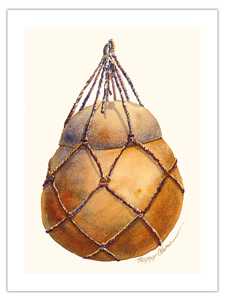 No'u No'u - Hawaiian Tied Gourd Container (Ipu Hawele) - From an ...