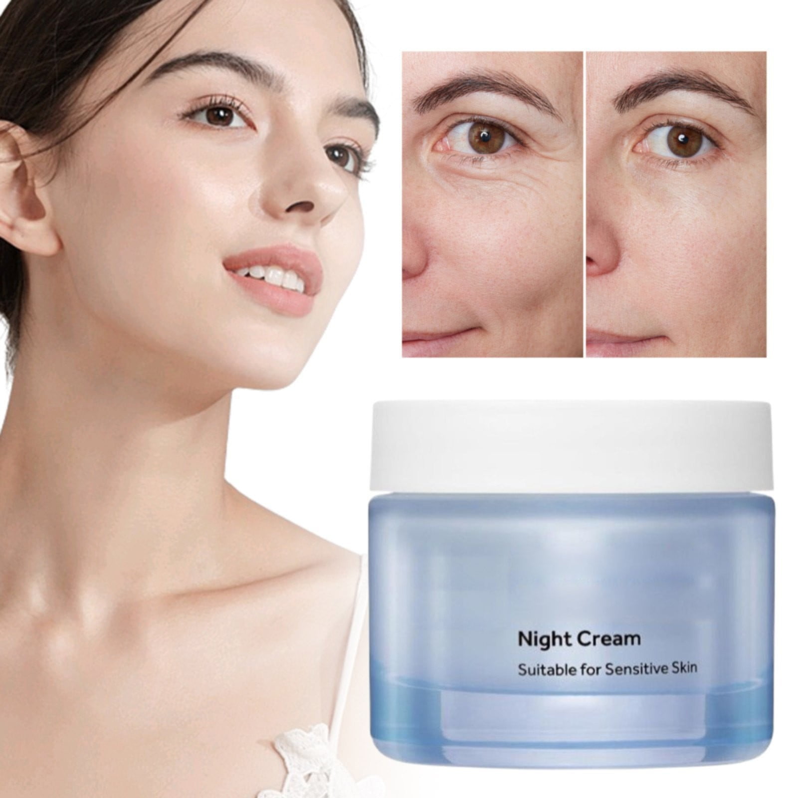 No7 Lift & Luminate Triple Action Night Cream - Anti-Wrinkle, Collagen ...