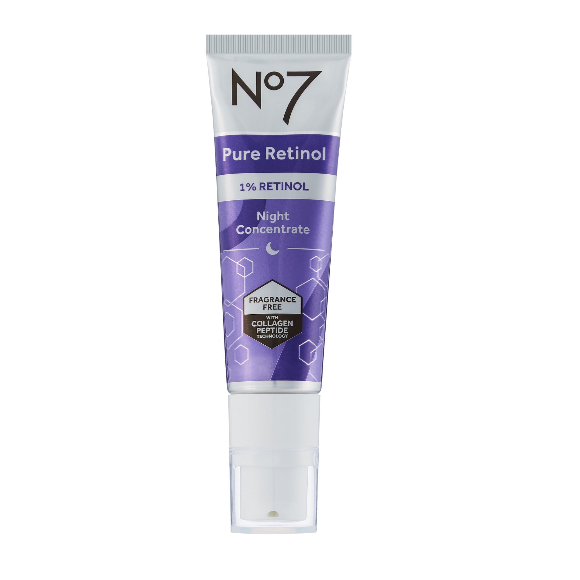No7 Anti-Age 1% Retinol Nightly Anti-Aging Serum with Collagen Peptides ...