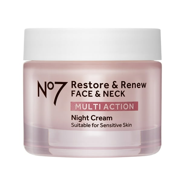 No7 Restore & Renew Multi Action Face & Neck Night Cream Face ...