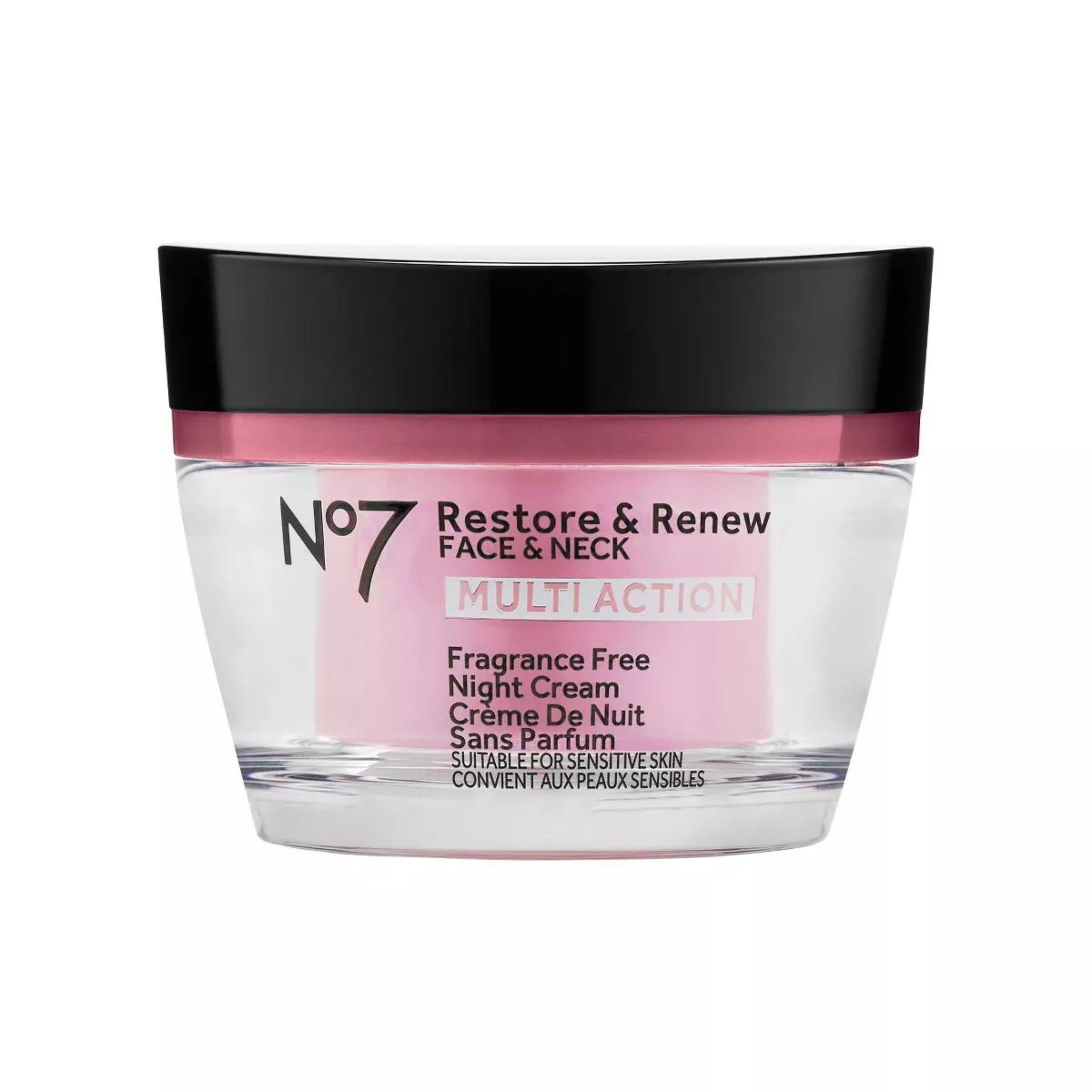 No7 Anti-Aging Restore & Renew Night Cream, Fragrance Free - 1.69 Fl Oz ...