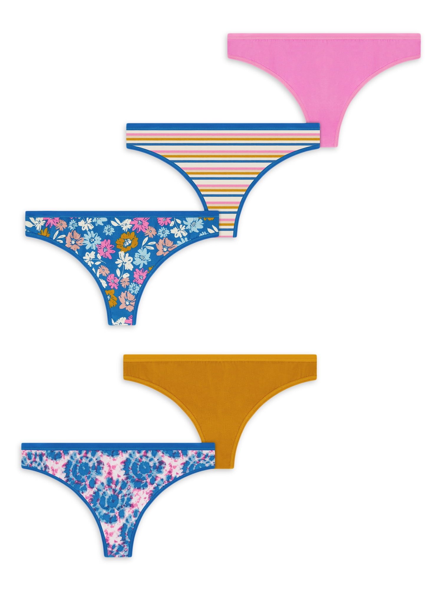 Nobo P5 Jrs Jersey Thong 5pk Xs Xxxl