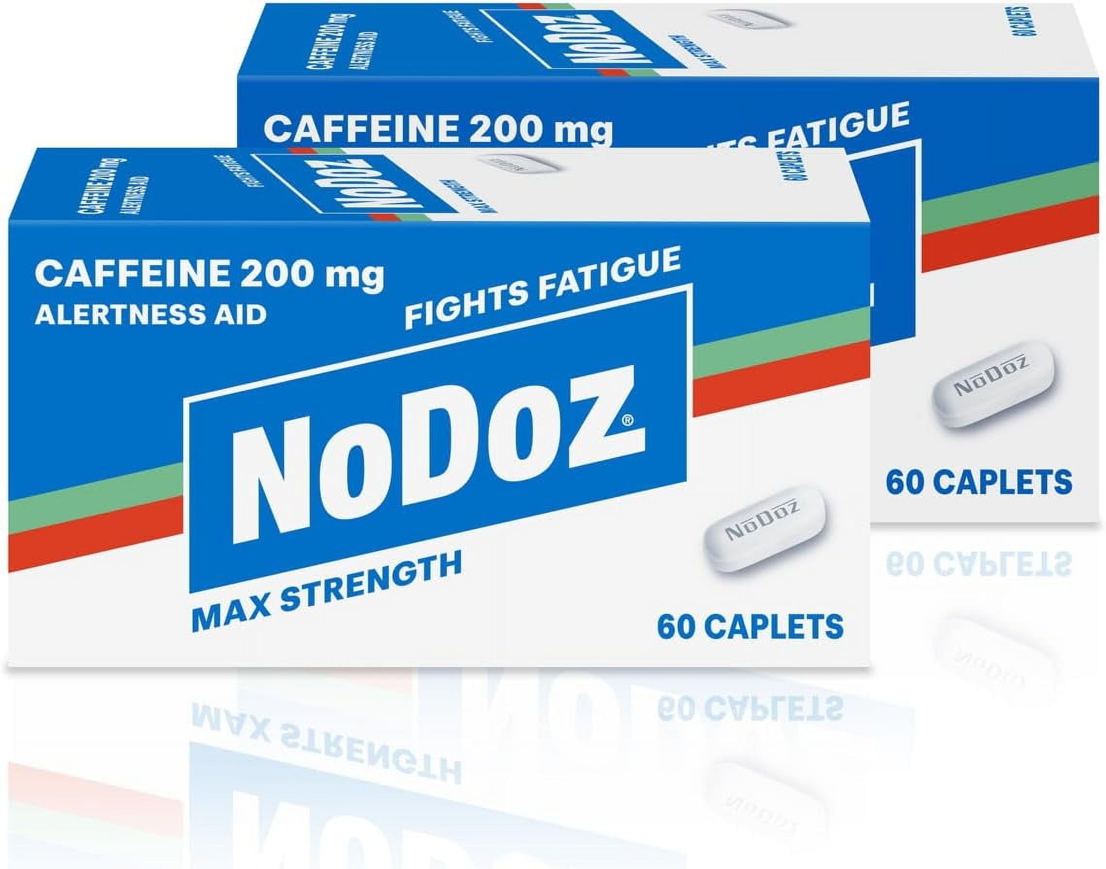 NoDoz Caffeine Pills 200mg Caplets for Energy Support Stay Awake Alert ...
