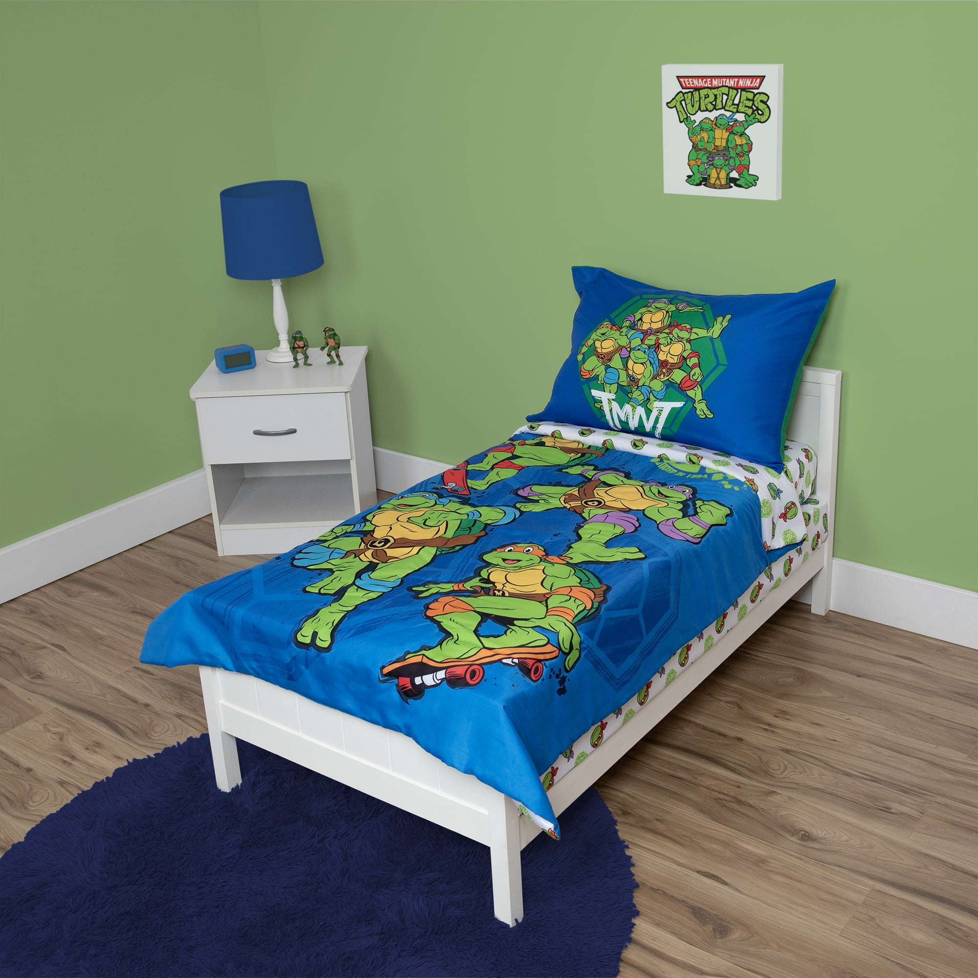 Free Shipping! Paramount+ Teenage Mutant Ninja Turtles Toddler Bedding ...