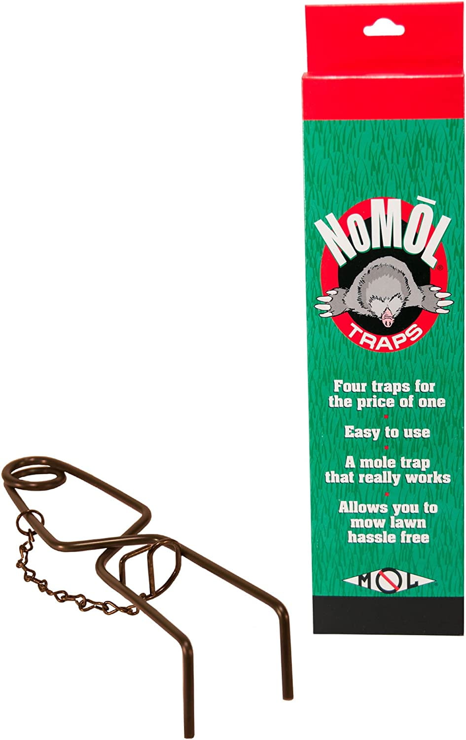 NoMol® Mole Trap by Wildlife Supplies – Wire Tong Underground Spring ...