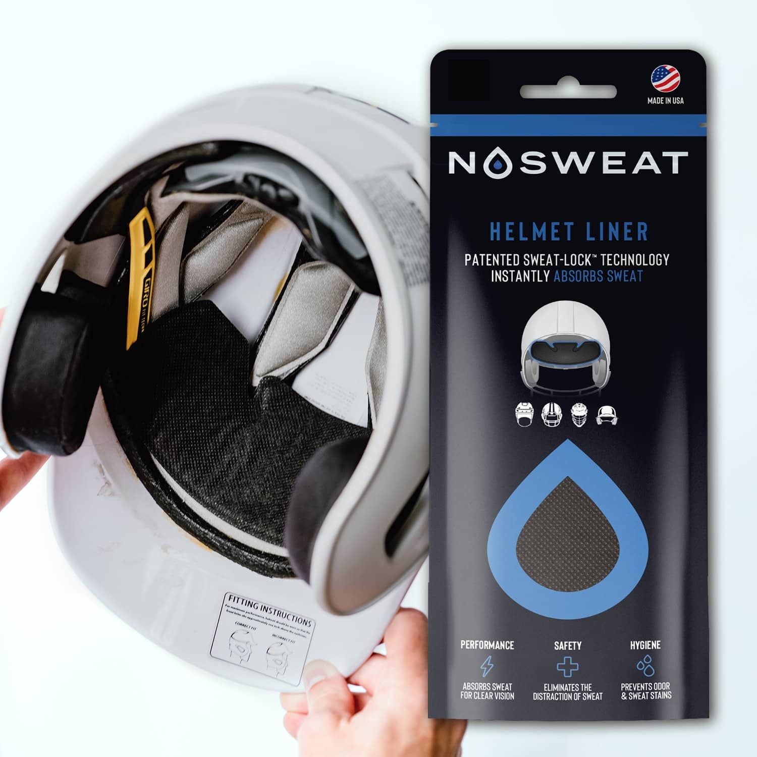 No Sweat ® Helmet Liners - 6 Pack - Walmart.com