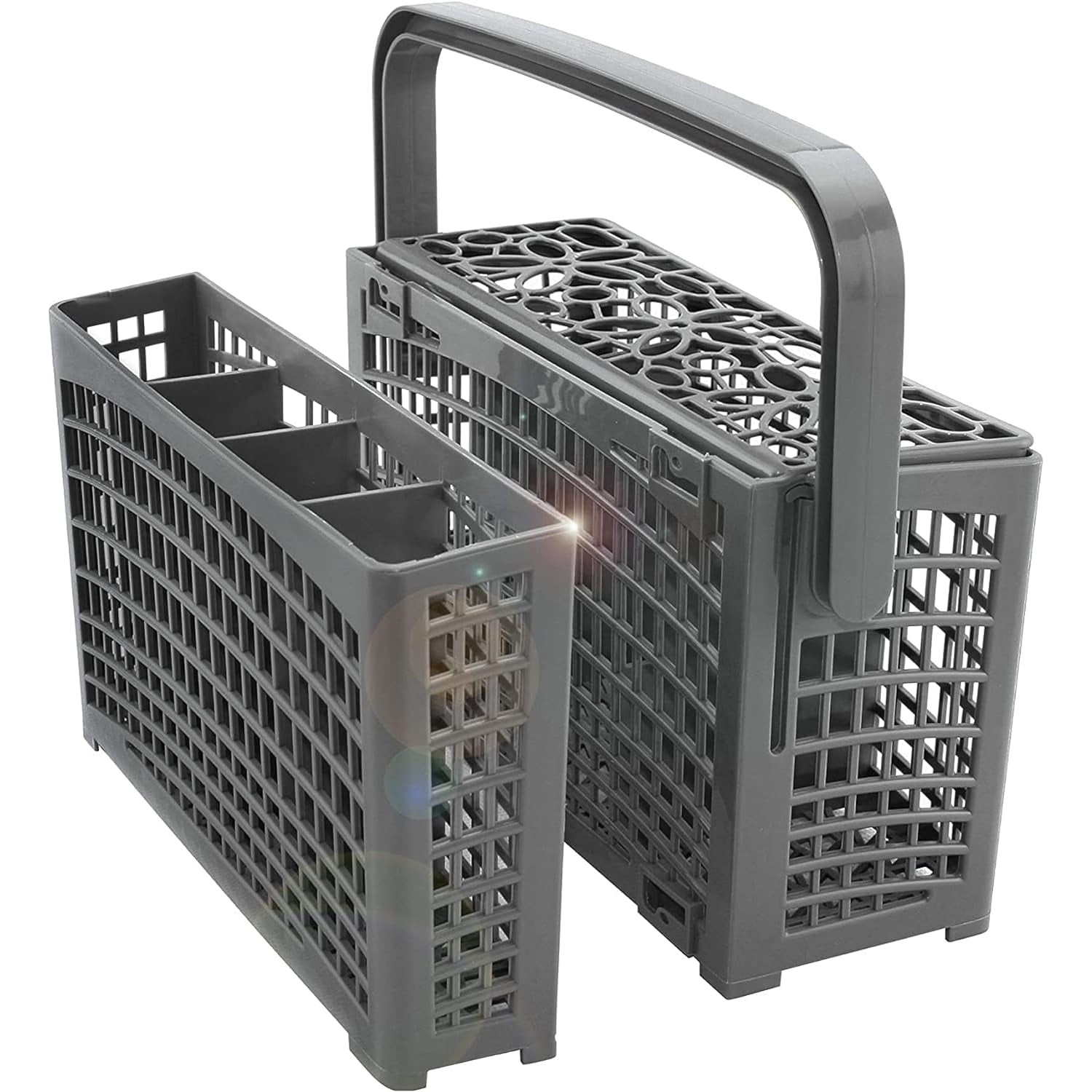 Noa Store Dishwasher Silverware Basket, Gray Detachable Utensil Holder ...