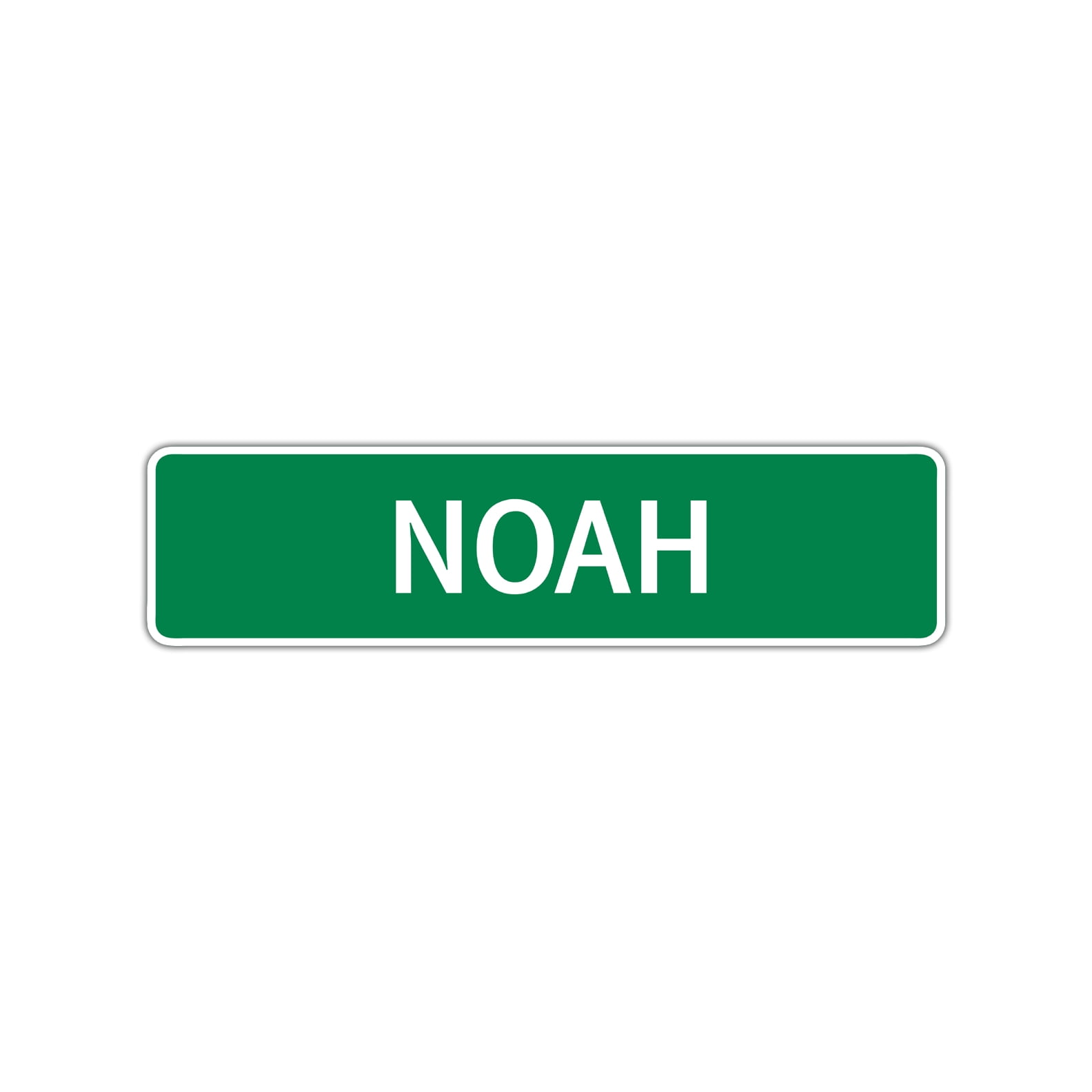 Noah Boys Children Name Letter Printed Label Indoor Outdoor Wall Plaque ...