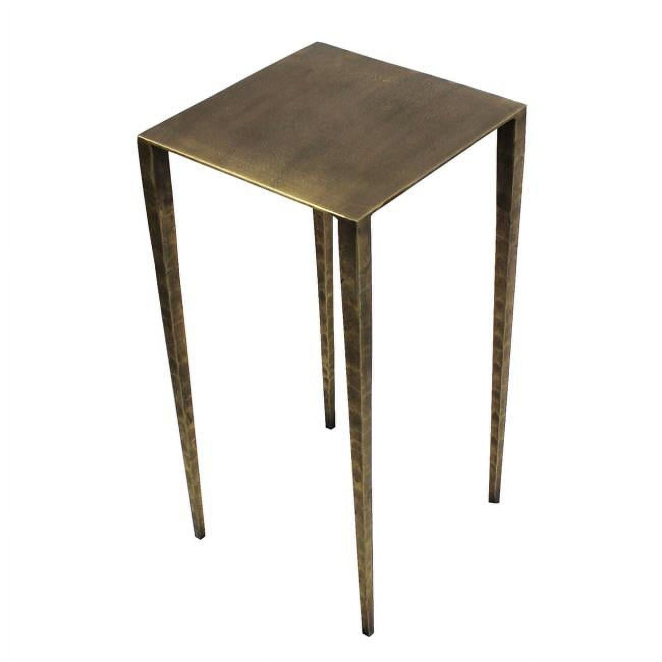 Noah Cast Iron Side Table in Brass - Walmart.com