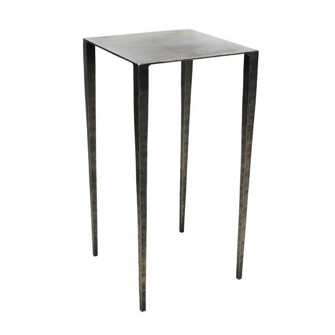 Noah Cast Iron Side Table in Nickel - Walmart.com