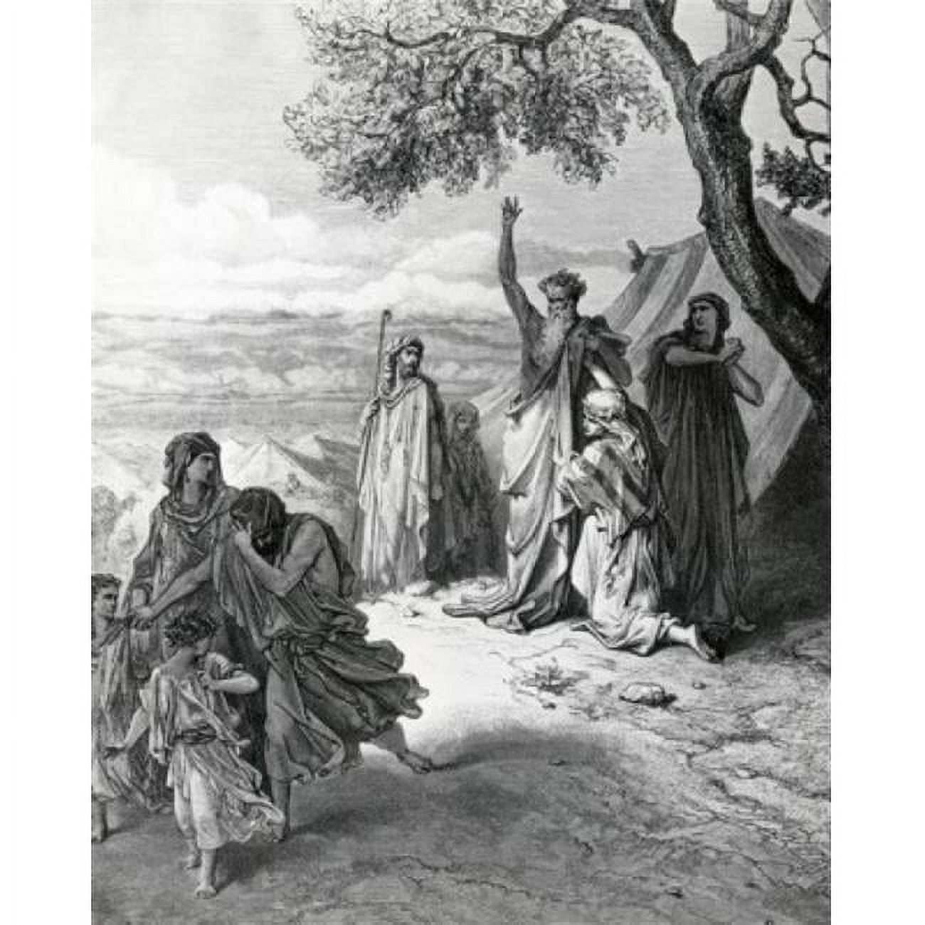 Noah Driving Ham Away by Gustave Dore Illustration 1832-1883 Poster ...