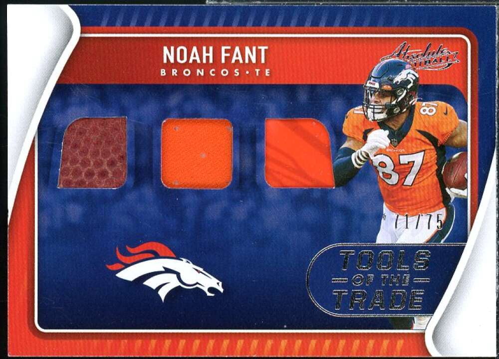 Noah Fant Card 2021 Absolute Tools of the Trade Triple Materials #9 ...