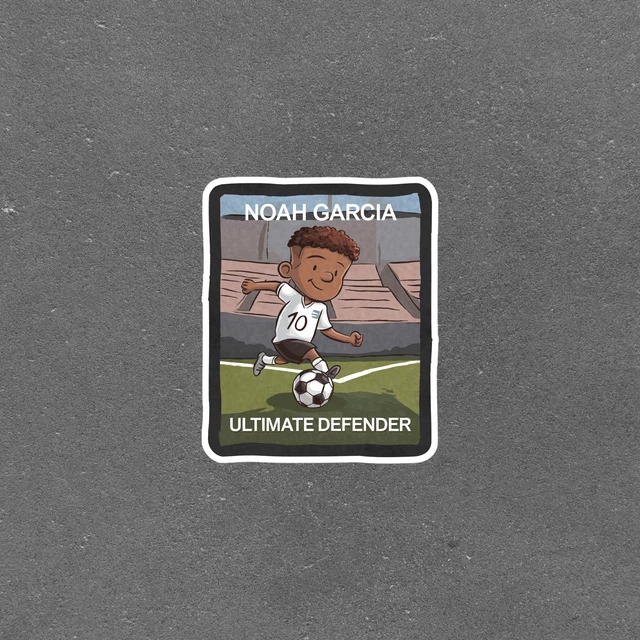 Noah Garcia Soccer Player Cartoon Sticker Ultimate Defender Giftphone ...