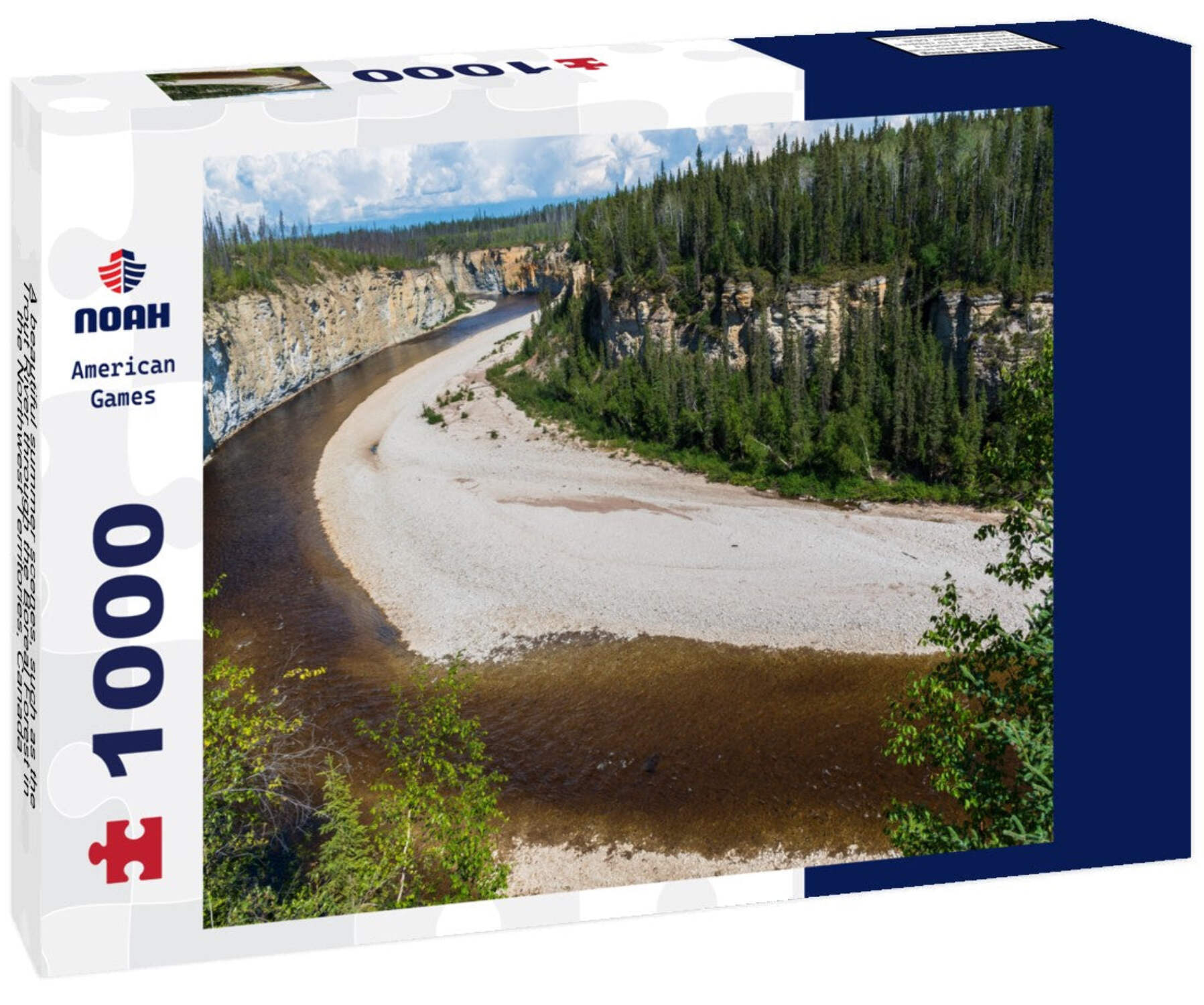 Noah Jigsaw Puzzle A beautiful summer scenes, such as the Trout River ...