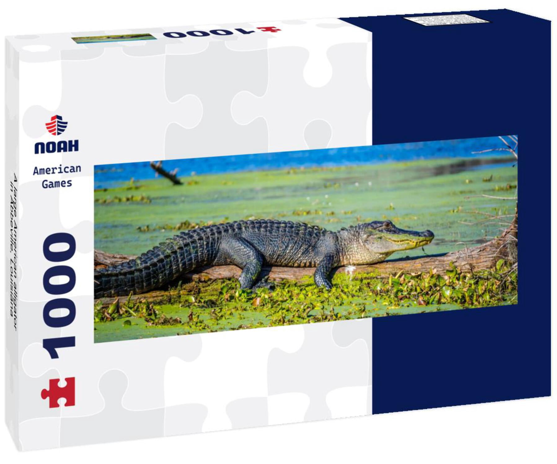 Noah Jigsaw Puzzle A large American alligator in Abbeville, Louisiana ...