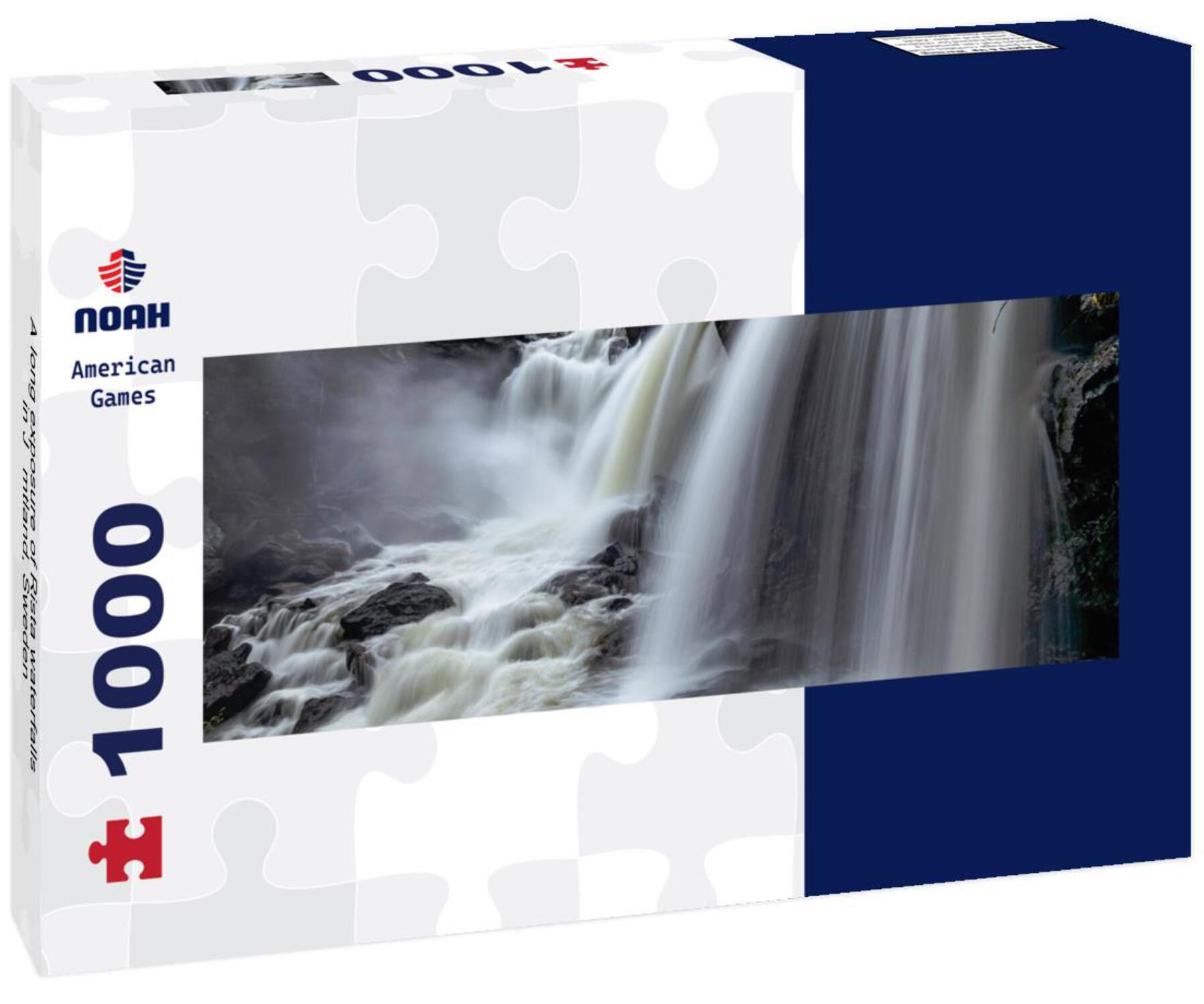 Noah Jigsaw Puzzle A long exposure of Rista waterfalls in Jämtland ...