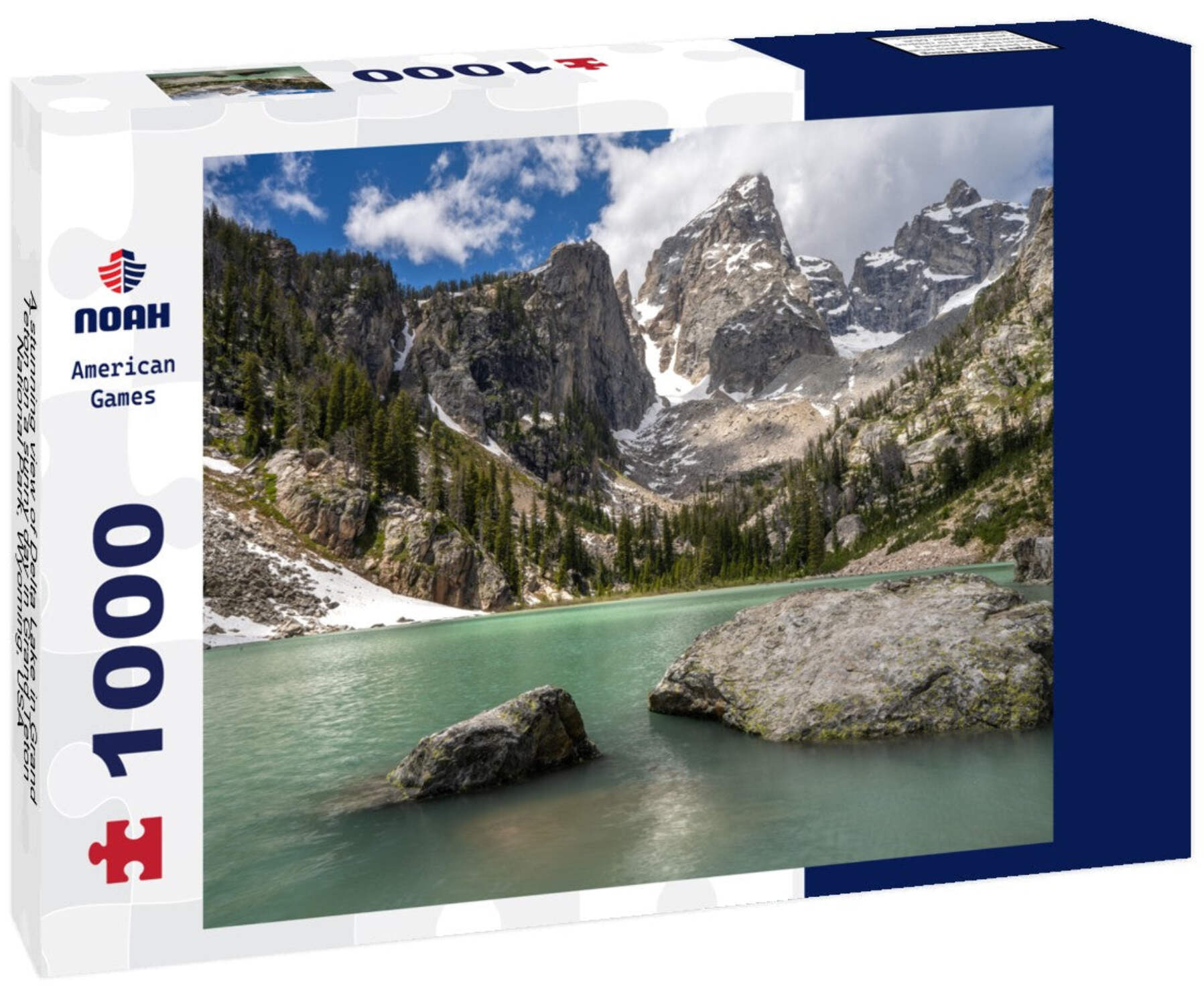 Noah Jigsaw Puzzle A stunning view of Delta Lake in Grand Teton on a ...