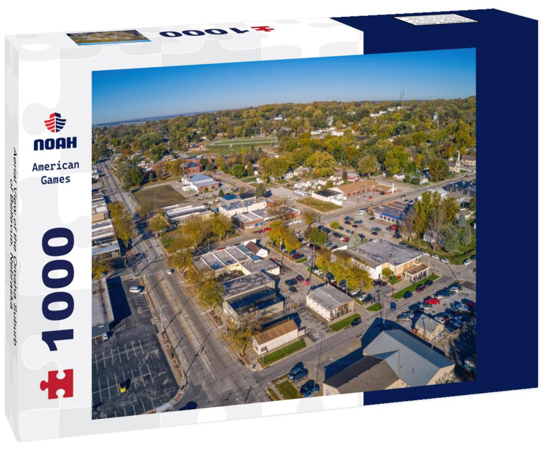 Noah Jigsaw Puzzle Aerial View of the Omaha Suburb of Bellevue ...