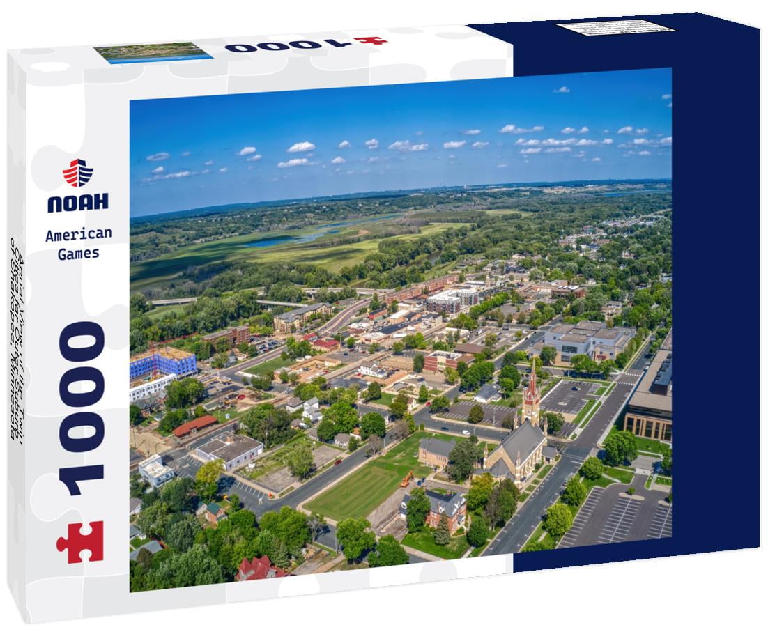 Noah Jigsaw Puzzle Aerial View of the Twin Cities far Outer Suburb of ...