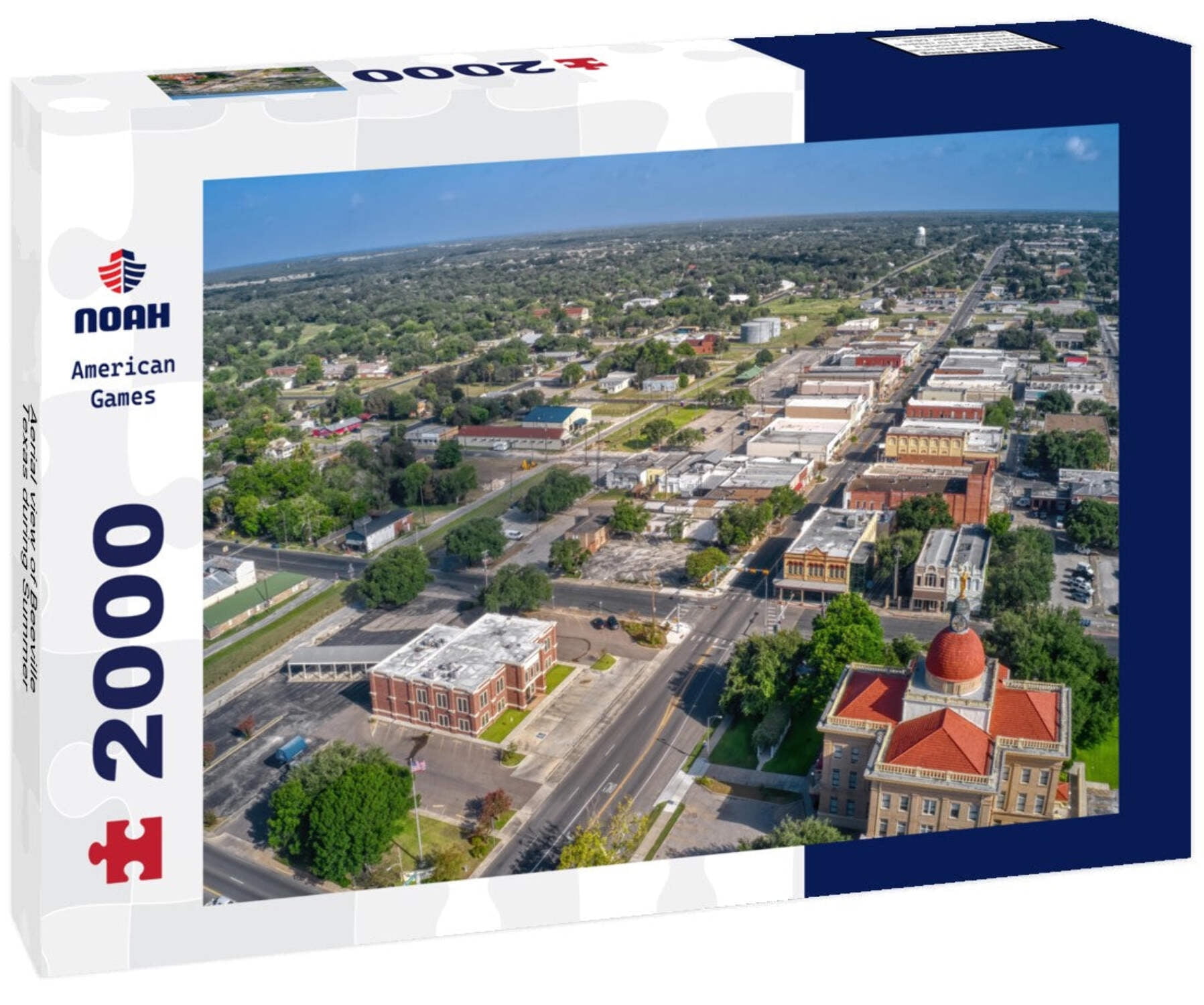 Aerial view of Beeville, Texas during Summer 2000pc Puzzle - Walmart.com