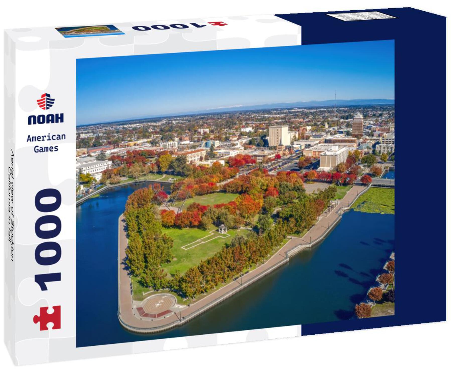 Noah Jigsaw Puzzle Aerial view of Stockton, California in fall 1000 ...