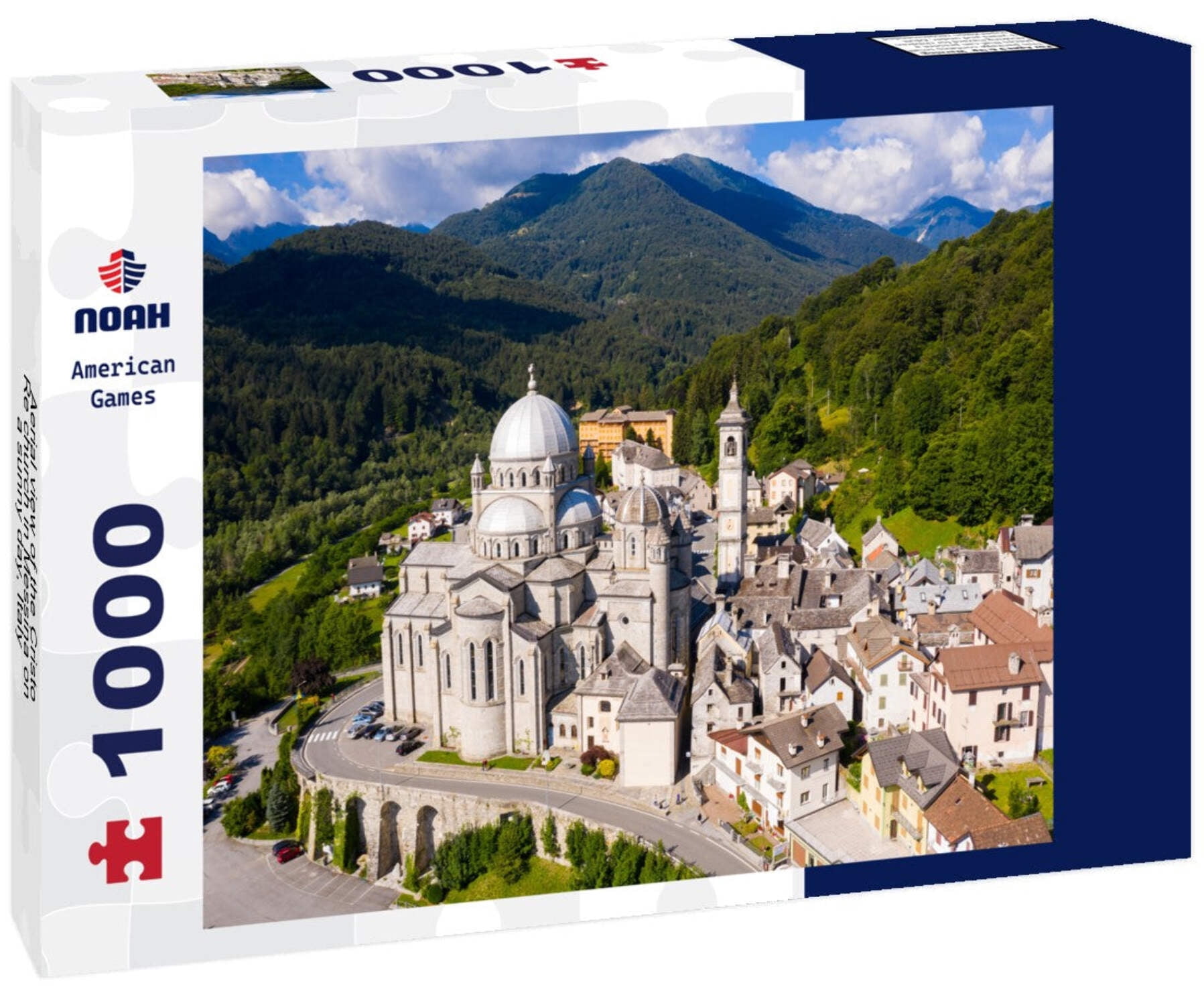 Noah Jigsaw Puzzle Aerial view of Cristo Re Church in Messina, Italy ...