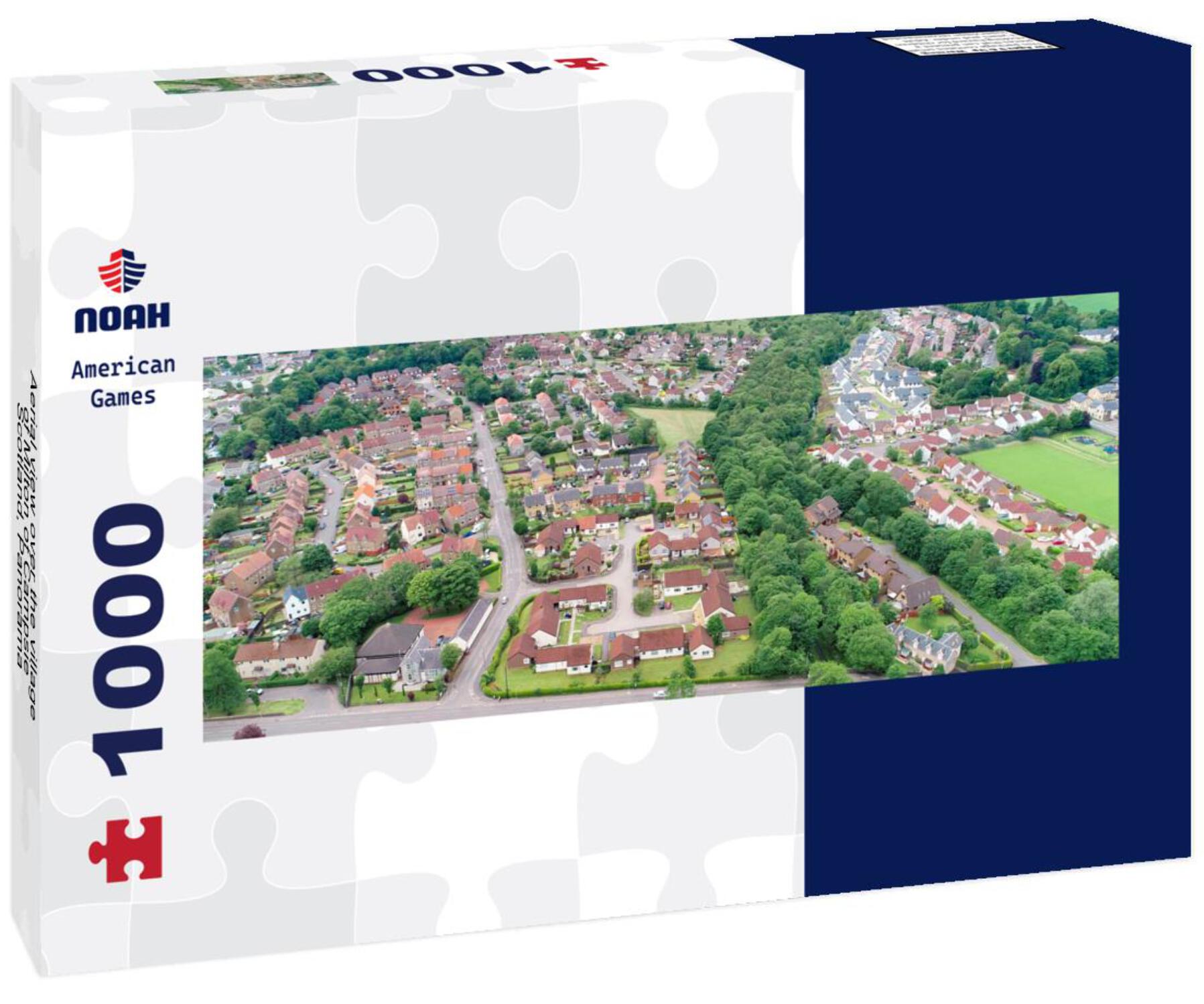 Noah Jigsaw Puzzle Aerial view over the village of Milton of Campsie ...