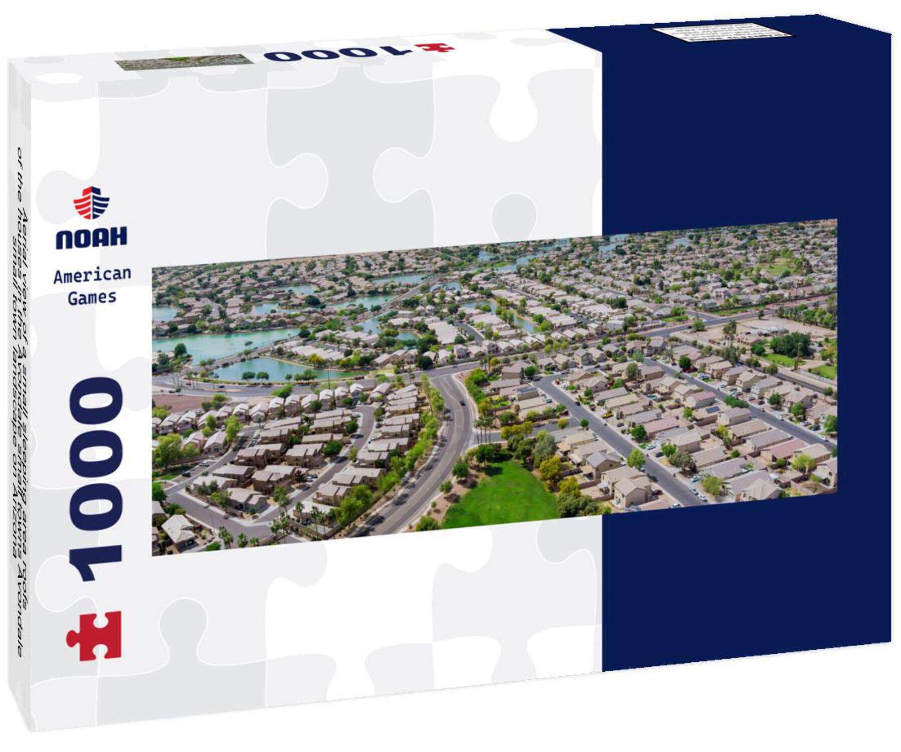 Noah Jigsaw Puzzle Aerial view of a small sleeping area roofs of the ...