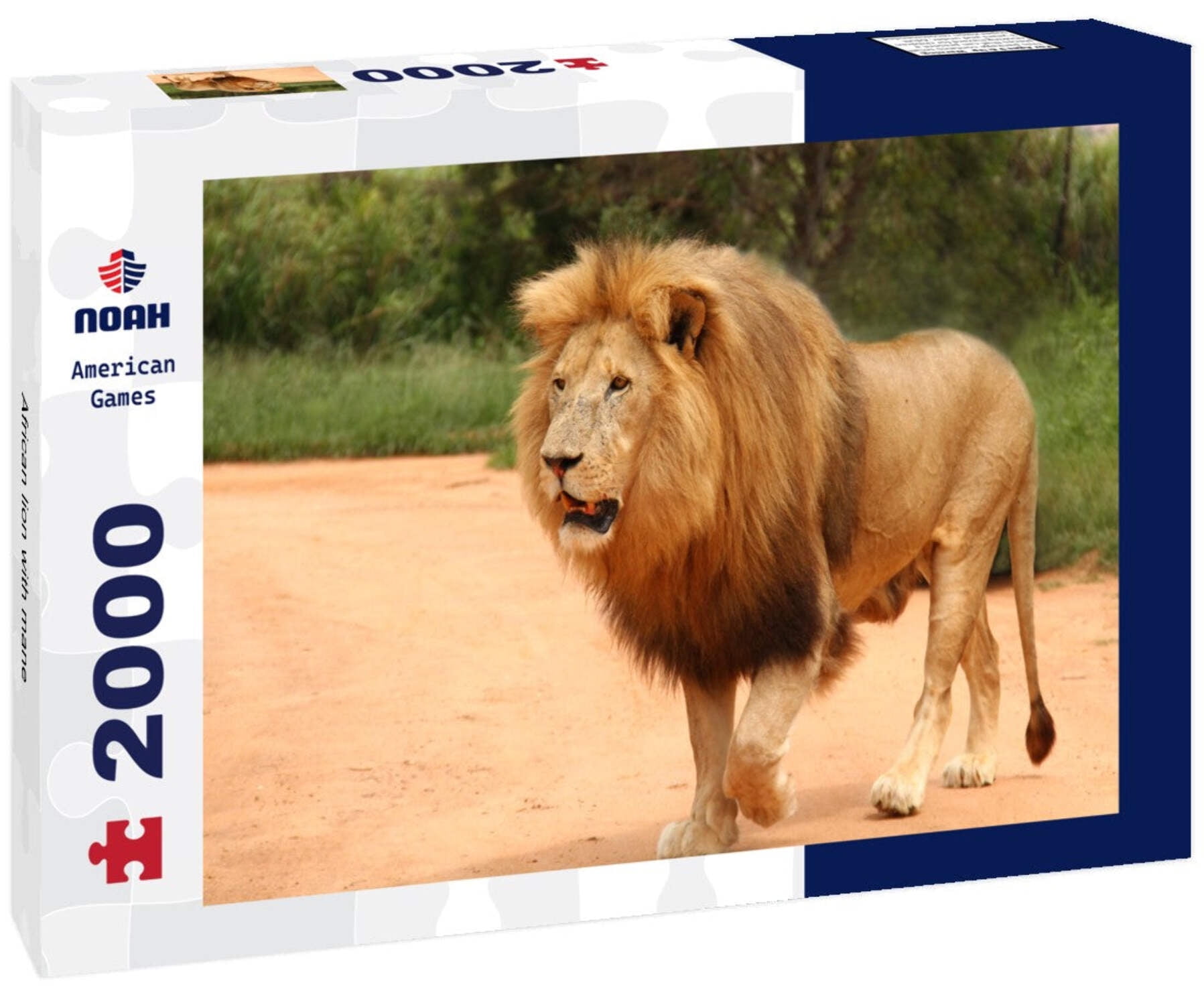 Noah Jigsaw Puzzle African lion with mane 2000 Pieces - Walmart ...