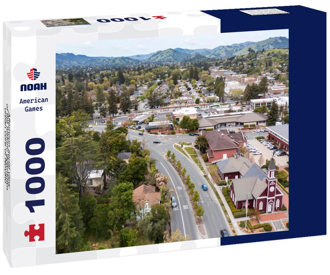 Noah Jigsaw Puzzle Afternoon aerial view of the historic downtown urban ...