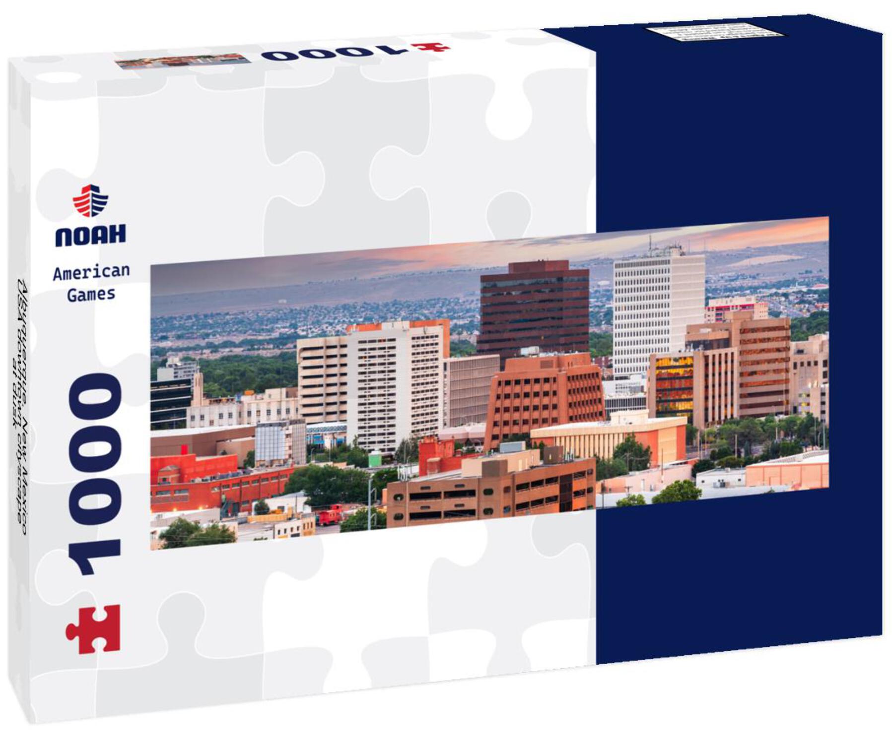 Albuquerque, New Mexico, USA downtown cityscape at dusk 1000pc ...