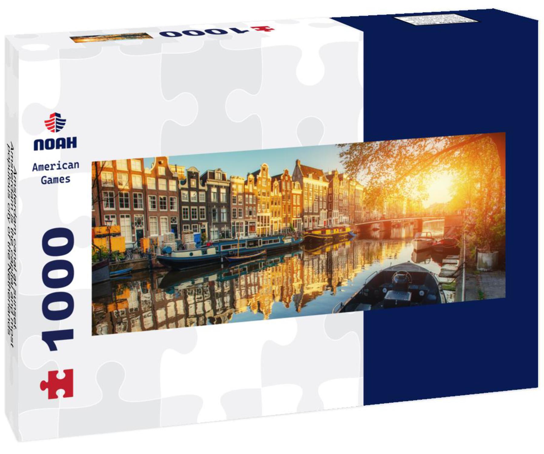 Amsterdam canal at sunset. Amsterdam is the capital and most populous ...