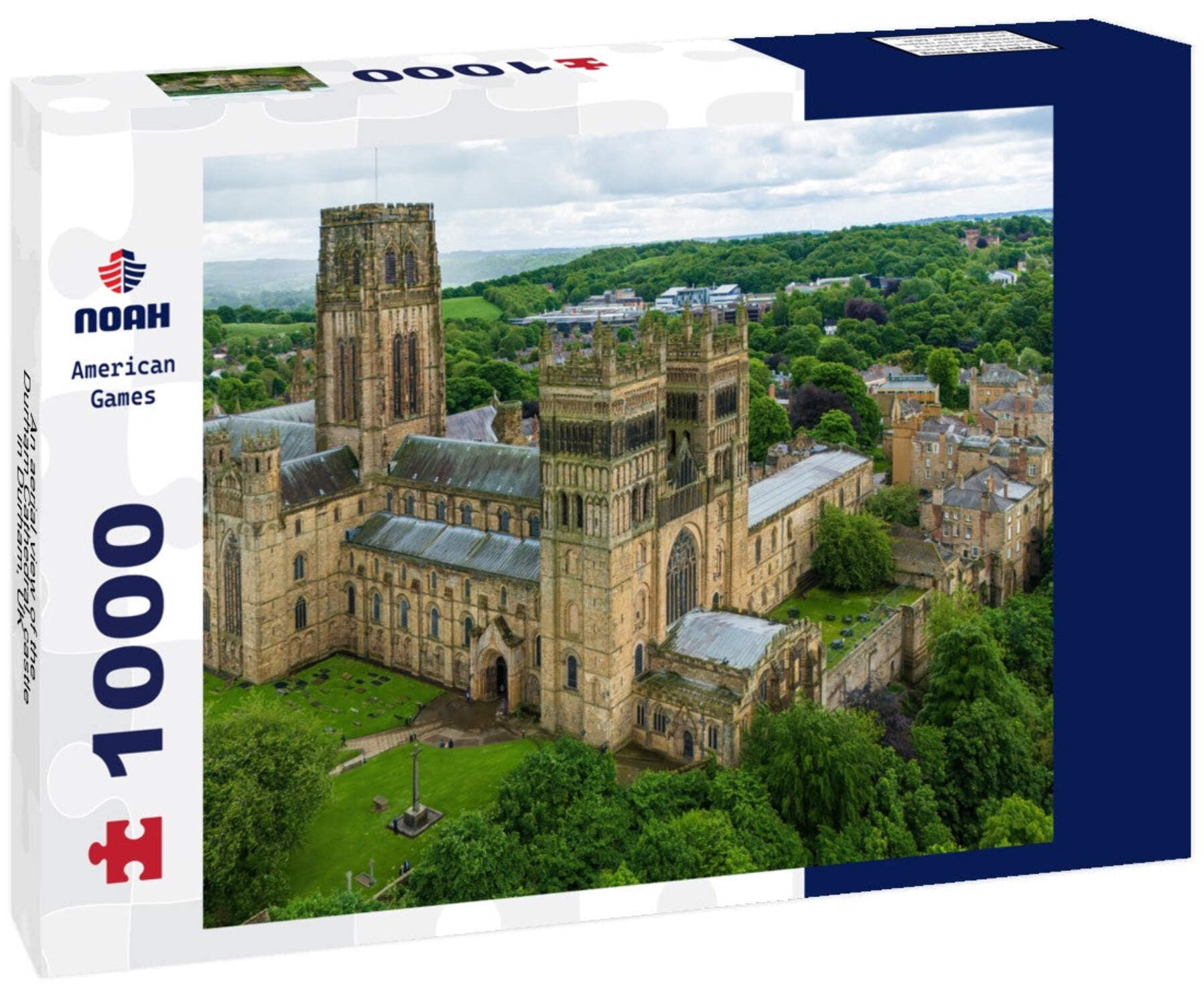 Noah Jigsaw Puzzle An aerial view of the Durham Cathedral, castle in ...